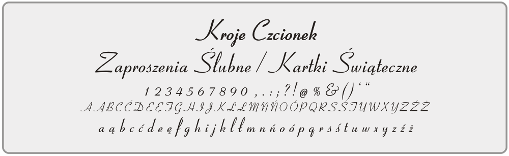 KROJE CZCIONEK : CZCIONKA 09